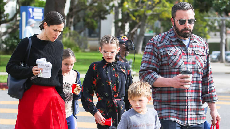 Exes Ben Affleck And Jennifer Garner Attend Church With Their Kids ...