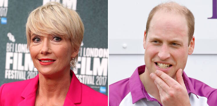 Emma Thompson Reveals Prince William Pinched Her When Meeting Him ...
